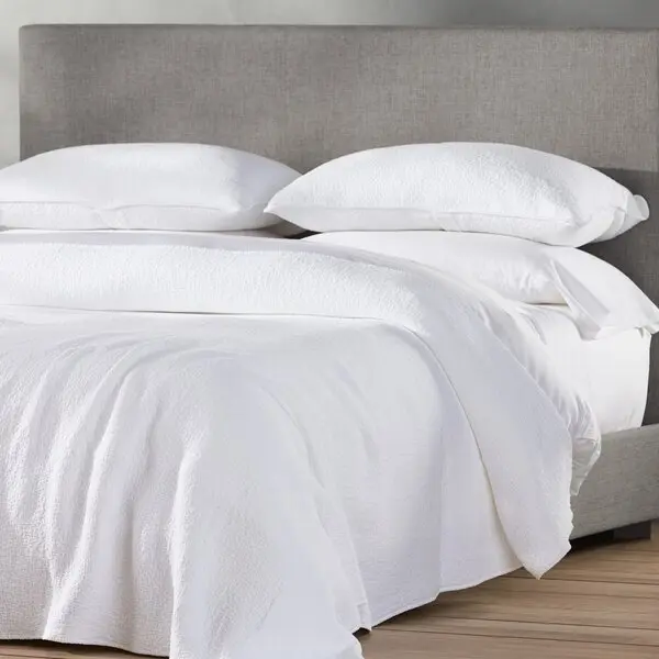 COYUCHI Cotton Cascade Coverlet, Twin - Alpine White
