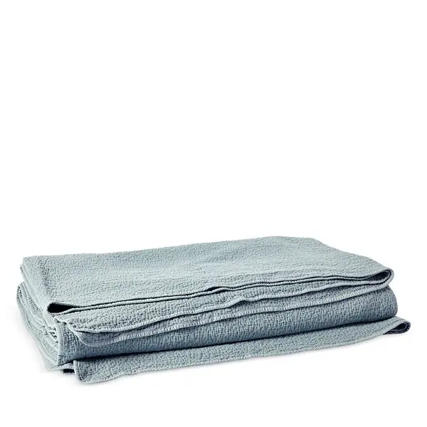 COYUCHI Cotton Cascade Coverlet, Twin - Lagoon