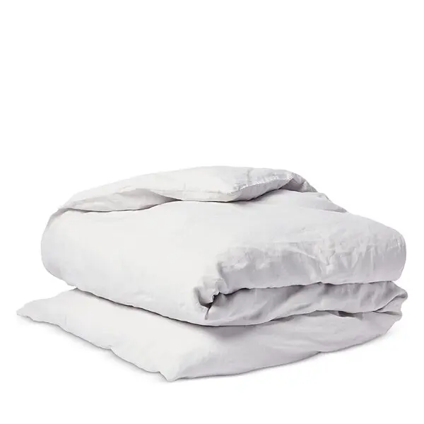 COYUCHI Relaxed Linen Duvet Cover, Full/queen - Fog