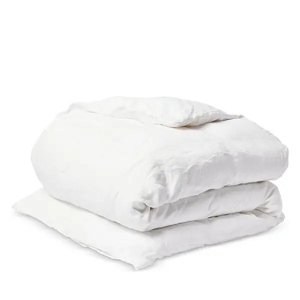 COYUCHI Relaxed Linen Duvet Cover, Full/queen - White