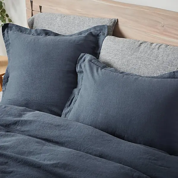 COYUCHI Relaxed Linen Standard Sham - Harbor