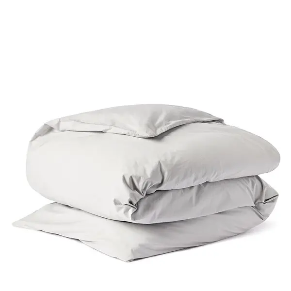 COYUCHI Refined Percale Duvet Cover, Twin - Seal