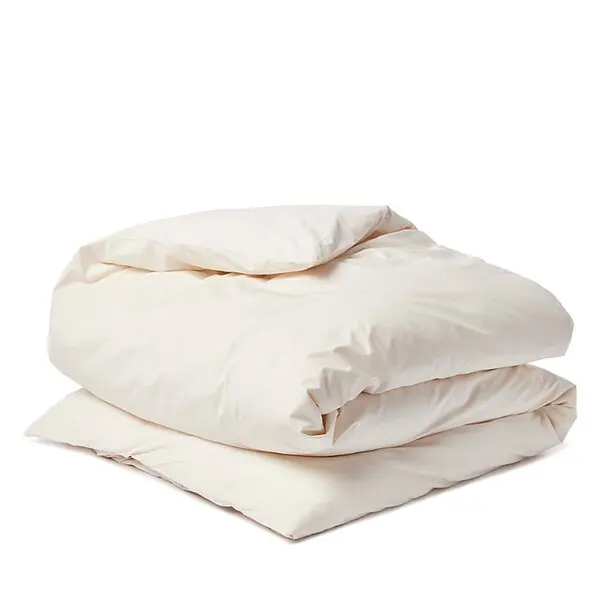 COYUCHI Refined Percale Duvet Cover, Twin - Undyed