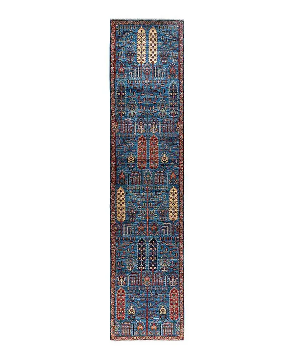 Bloomingdale'S Serapi M1993 Runner Area Rug, 2'9 X 11'10 - Light/blue