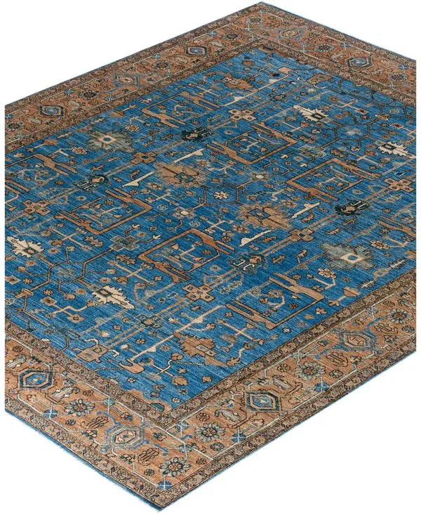 Bloomingdale'S Serapi M1993 Area Rug, 8' X 10 - Light/blue