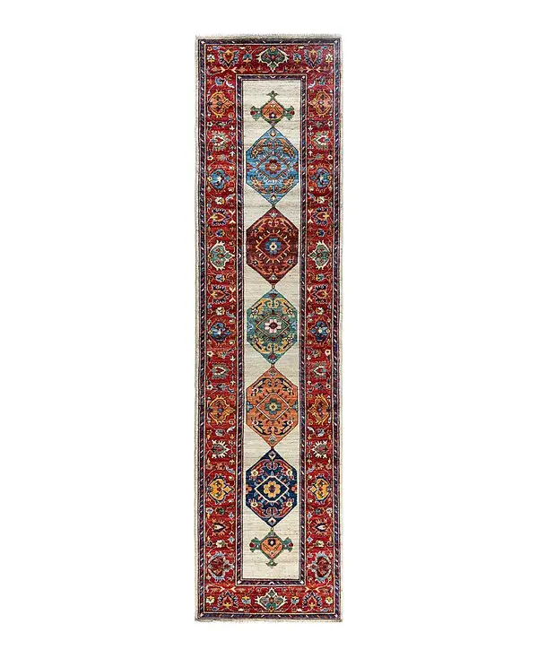 Bloomingdale'S Serapi M1993 Runner Area Rug, 2'9 X 11'1 - Light/blue