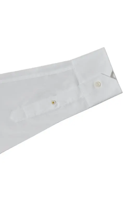 Robert Talbott Reynolds Solid Poplin Dress Shirt - White