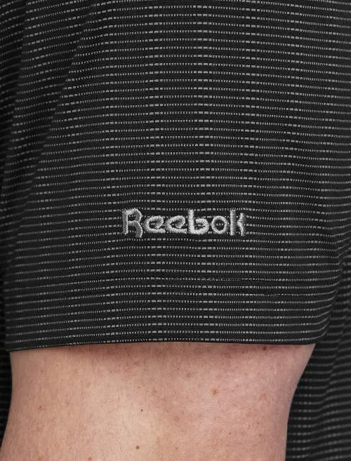 REEBOK Big & Tall Golf Speedwick Stripe Polo Shirt - Black