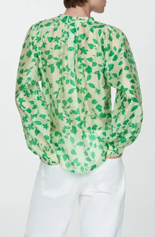 Mango Semisheer Button-up Shirt