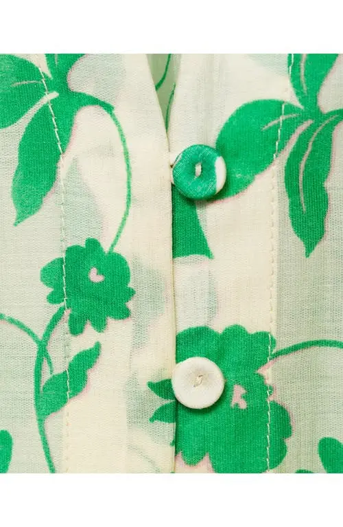 Mango Semisheer Button-up Shirt