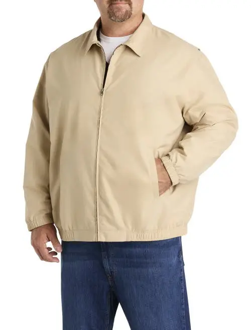 HARBOR BAY BY DXL Big & Tall Golf Jacket - Tan
