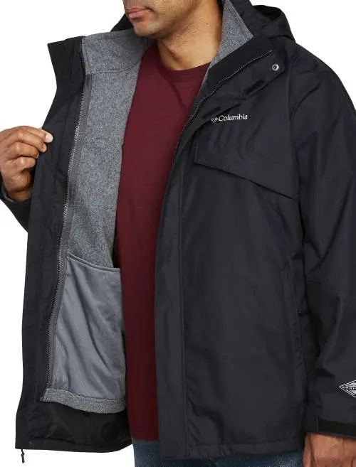 Columbia Big & Tall Omni-tech 3-in-1 Bugaboo Jacket - Black