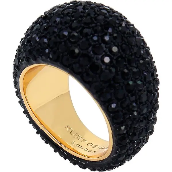 Kurt Geiger Pavé Crystal Dome Cocktail Ring