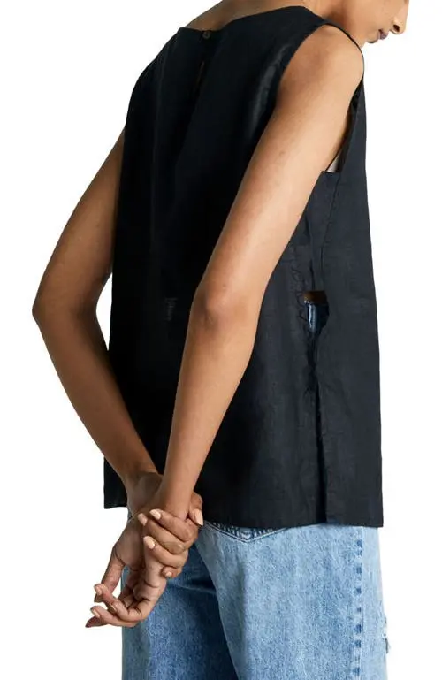 REISTOR Paneled Boat Neck Top
