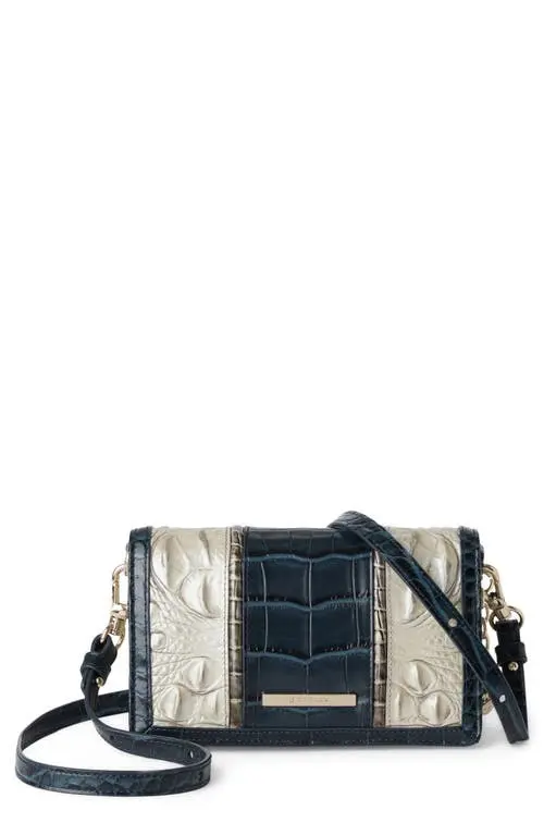 Brahmin Minuette Croc Embossed Leather Crossbody Bag - Multi