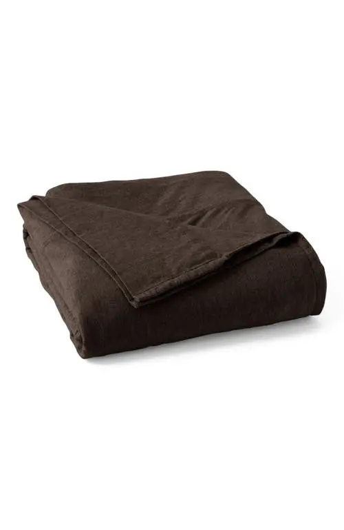 PACT Organic Cotton Organic Favorite Tee Jersey Flat Sheet - Chocolate Heather