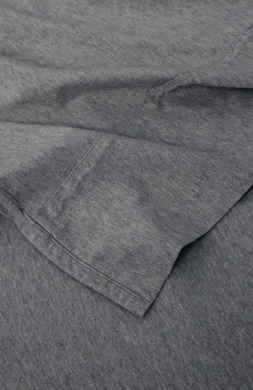 PACT Organic Favorite Tee Jersey Flat Sheet - Medium Grey Heather
