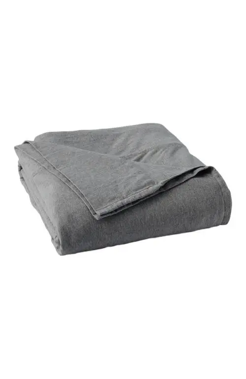 PACT Organic Cotton Organic Favorite Tee Jersey Flat Sheet - Medium Grey Heather