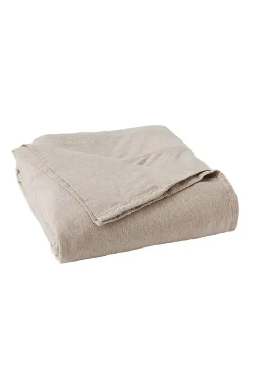 PACT Organic Cotton Organic Favorite Tee Jersey Flat Sheet - Wheat Heather