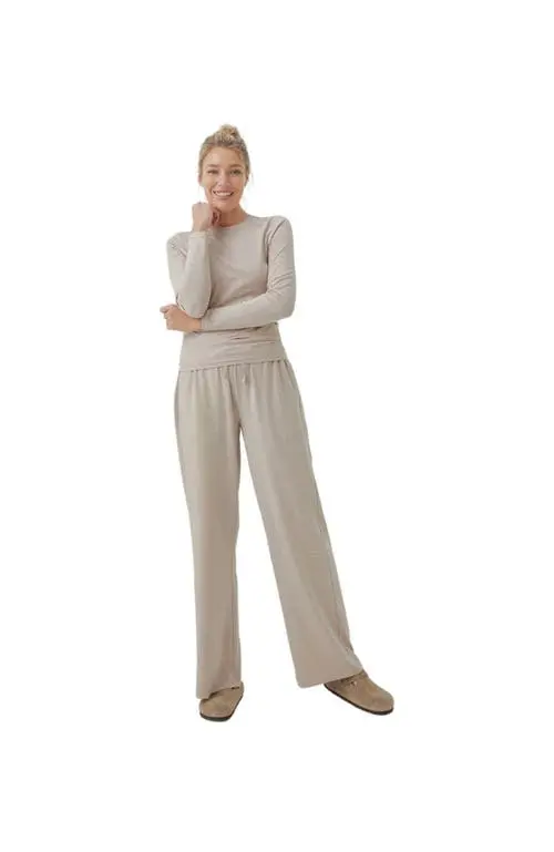 PACT Organic Cotton Lounge Pants - Oat Heather