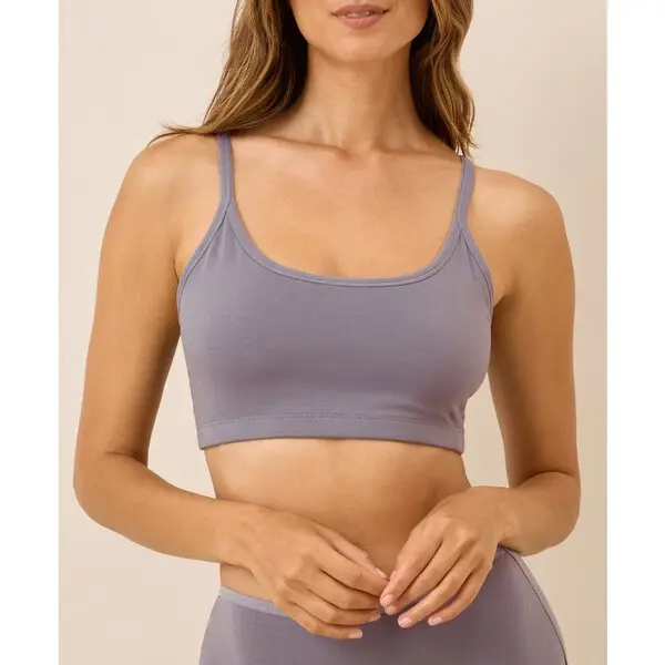 PACT Everyday Strappy Scoop Bralette - Icy Lilac