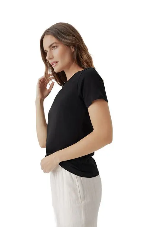 PACT Organic Cotton Softspun Crew Neck Tee - Black