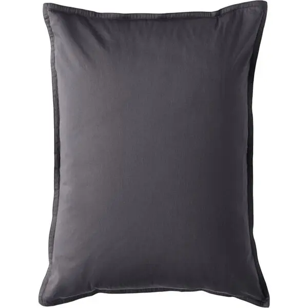 PACT Organic Room Service Sateen Sham 2-pack - Charcoal