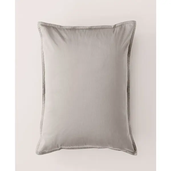 PACT Organic Room Service Sateen Sham 2-pack - Dove Grey