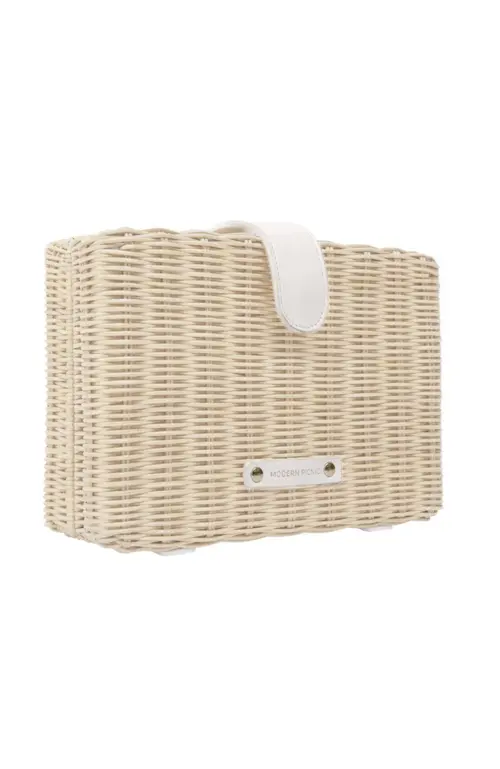 MODERN PICNIC The Snacker - White Wicker