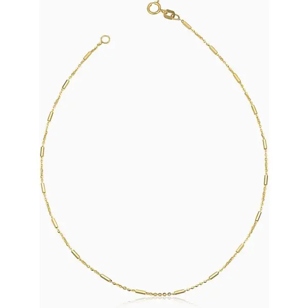 ORADINA 14k Vicenza Rolo Anklet - Yellow Gold