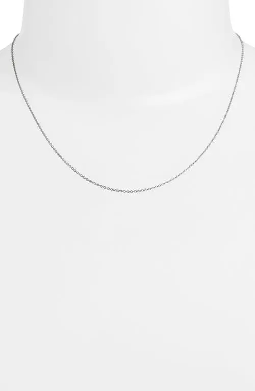 Anzie Cable Chain Necklace - Silver