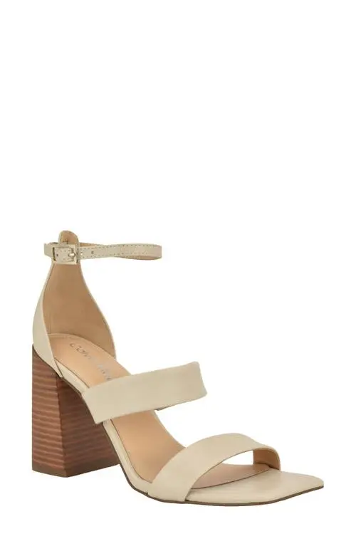 Calvin Klein Sheryl Ankle Strap Sandal - Ivory