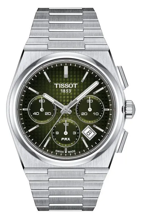 TISSOT Prx Chronograph Bracelet Watch - Green