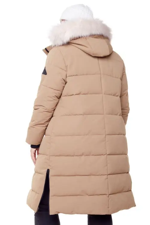 ALPINE NORTH Kluane Vegan Down Ultra Long Winter Parka - Camel
