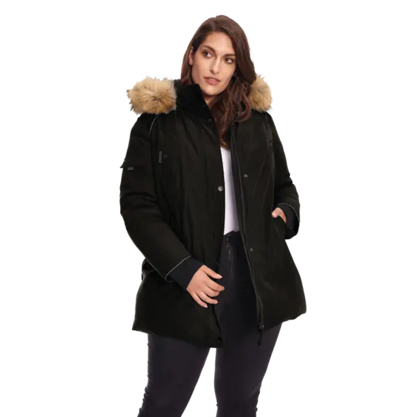 ALPINE NORTH Glacier Vegan Down Winter Parka Jacket - Black