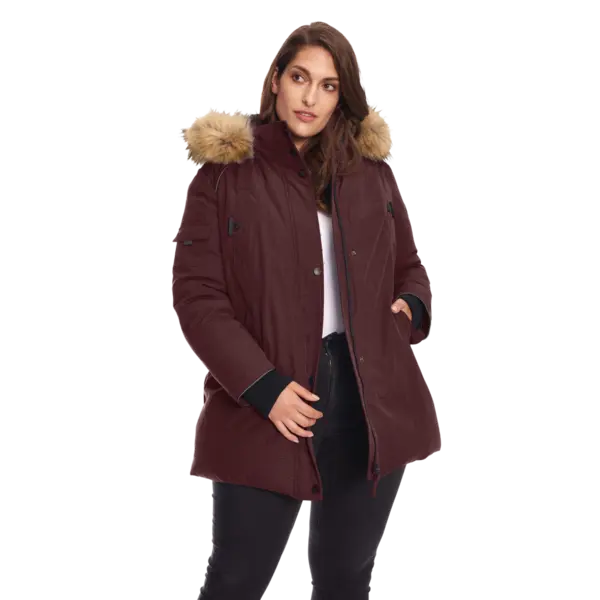 ALPINE NORTH Glacier Vegan Down Winter Parka Jacket - Grape