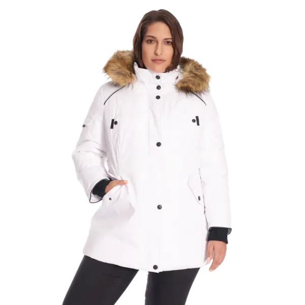 ALPINE NORTH Glacier Vegan Down Winter Parka Jacket - White