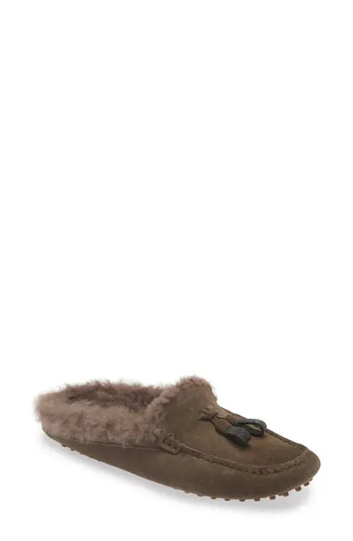 Brunello Cucinelli Genuine Shearling Slipper