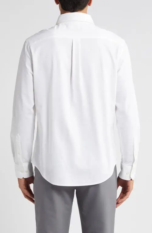 Mizzen+main Ellis Oxford Button-down Shirt - White Solid