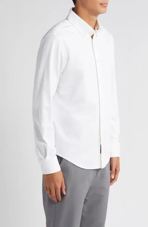 Mizzen+main Ellis Oxford Button-down Shirt - White Solid