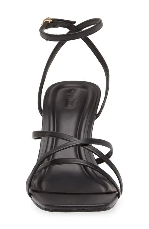 OPEN EDIT Remington Ankle Strap Sandal - Black