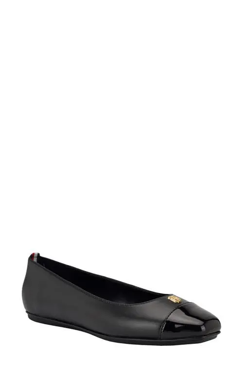 Tommy Hilfiger Bekim Cap-toe Flat - Blk02