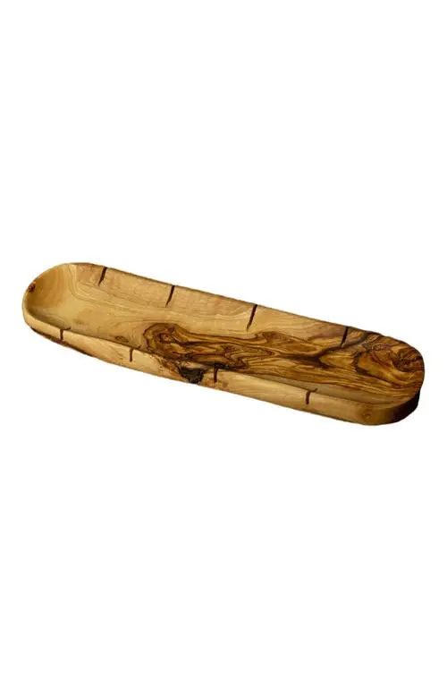 GHARYAN STONEWARE Olive Wood Bread Slicing Board