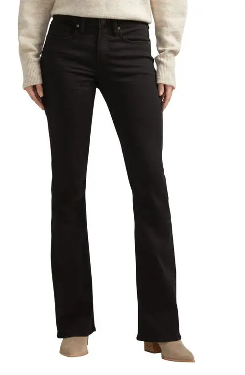 SILVER JEANS CO. Suki Curvy Slim Bootcut Jeans - Black