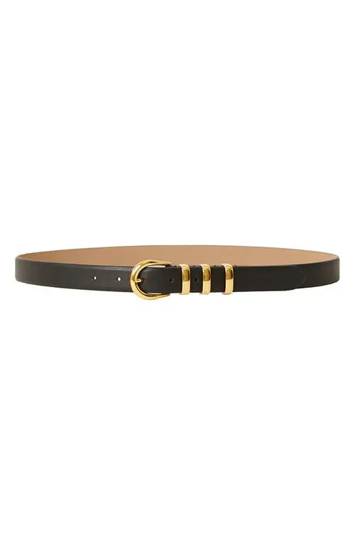 B-low The Belt Kad Leather Belt - Black Gold