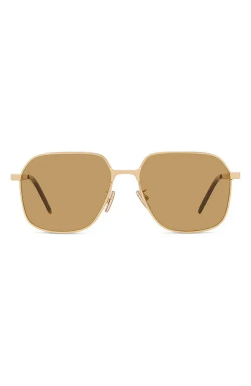 Givenchy Gv One Square Sunglasses - Shiny Endura Gold / Brown