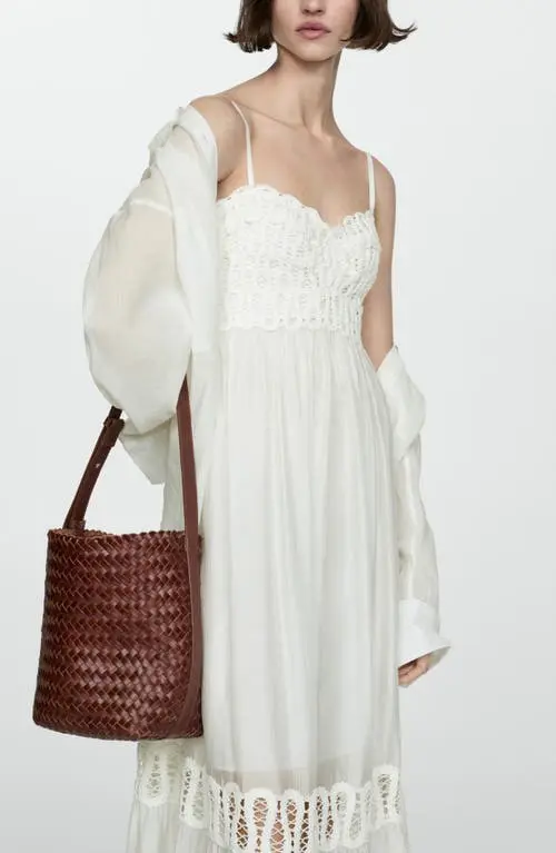 white lace dress for bridal shower Larisa White Printed Sequin Long Sleeve Dress - L Size - Women's Dresses main image 0