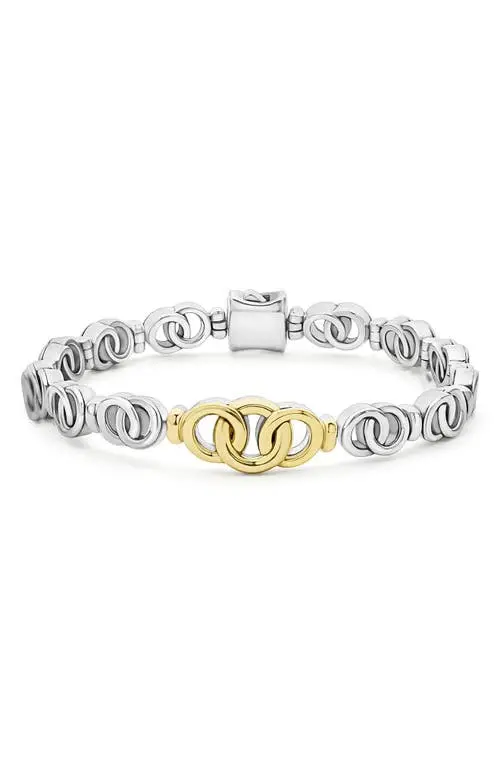 Lagos Interlocking Circle Link Bracelet - Two-tone