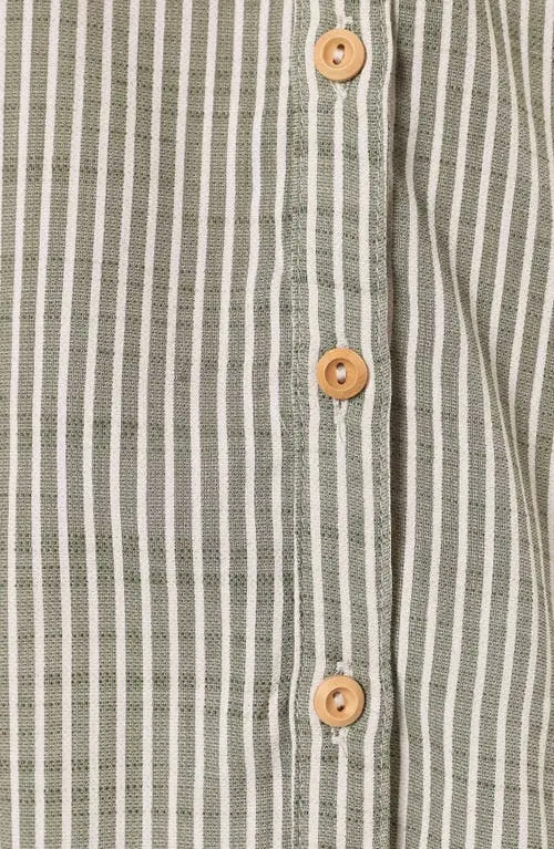PETAL & PUP Wren Oversized Striped Button-up Shirt