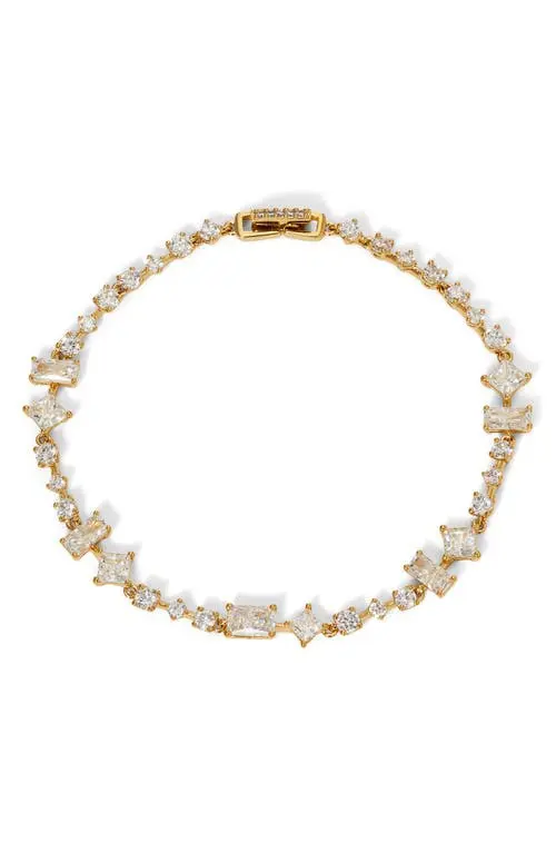 Nadri Cubic Zirconia Line Bracelet - Gold
